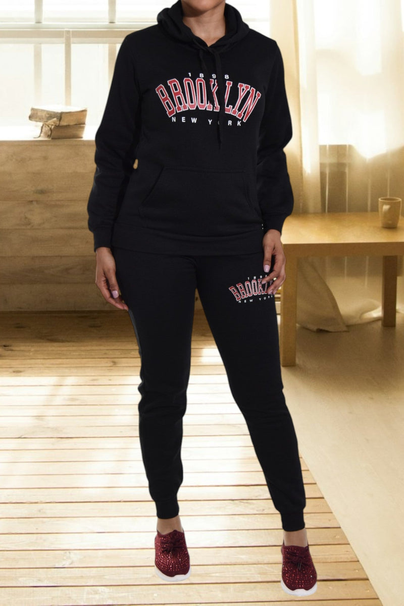 Black Brooklyn Fleece Tracksuit – StylePhase SA