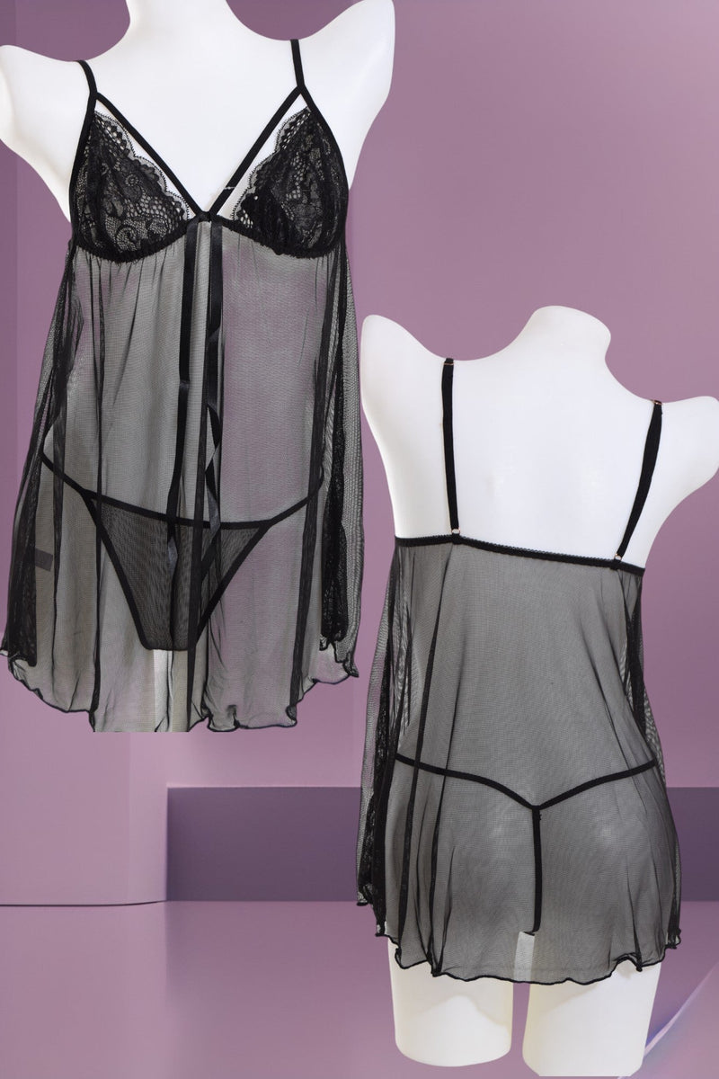 Black Lace 2 Piece Lingerie Set Stylephase Sa