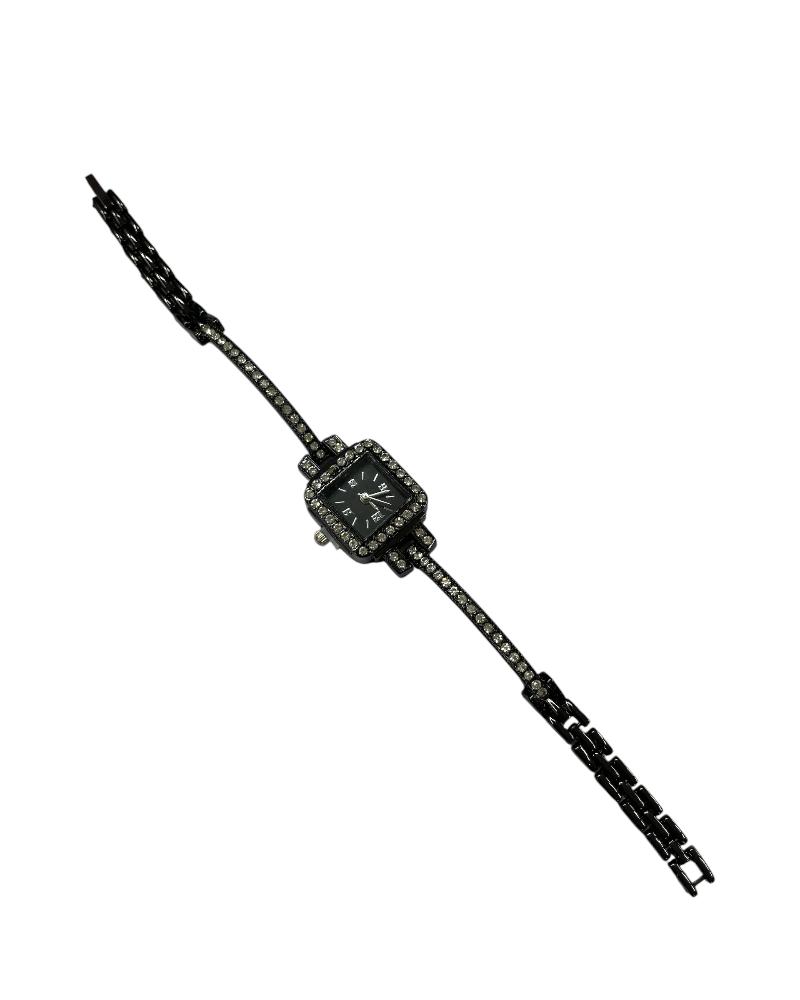 Black Square Face Chain Watch – StylePhase SA